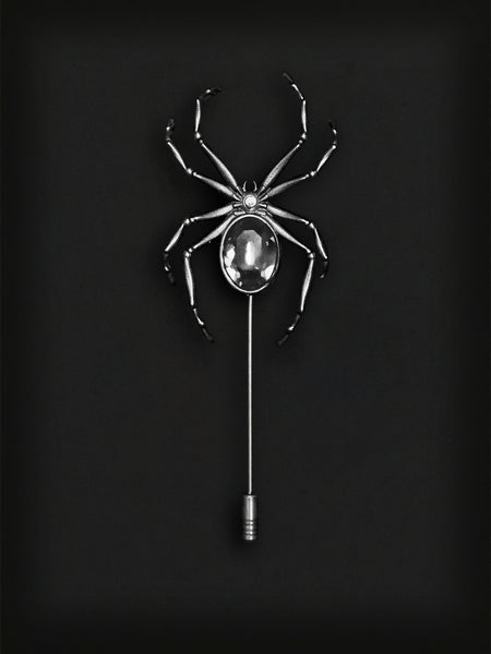 Spider Lapel Pin-Silver – Tyrock Barclay